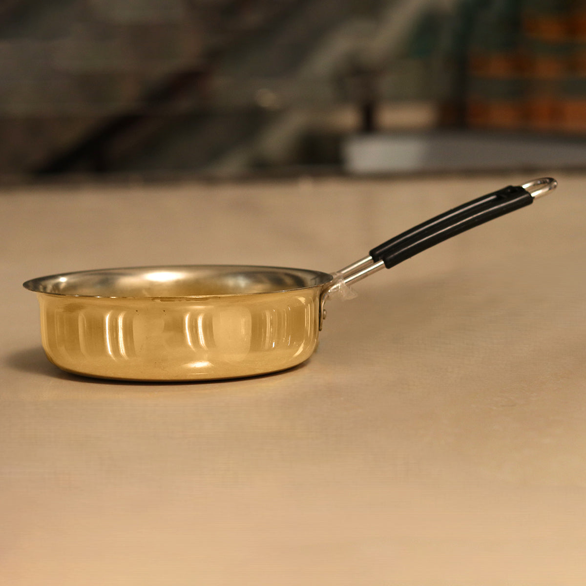 Brass Frying Pan with Handle